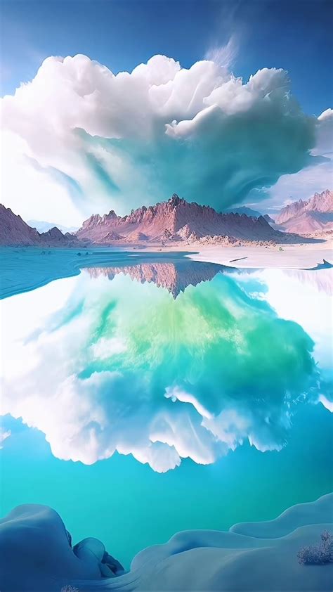 绿色天空之境 风景手机动态壁纸 风景手机壁纸下载 元气壁纸