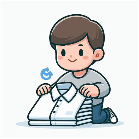 Vector Of People Folding Clothes Premium Ai Generated Vector