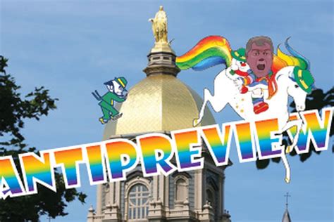 Notre Dame Fighting Irish Anti Preview Temple Owls One Foot Down