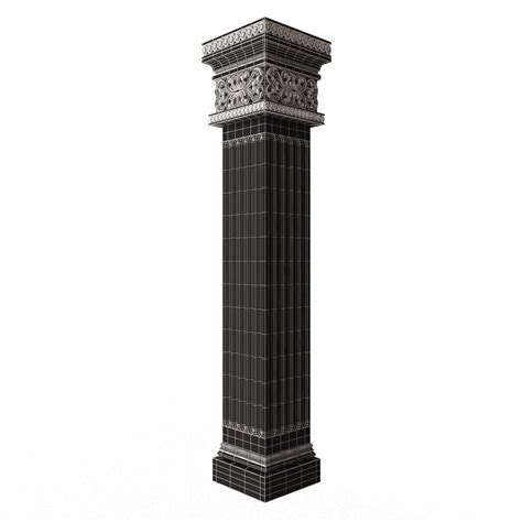 D Model Column Capital Turbosquid