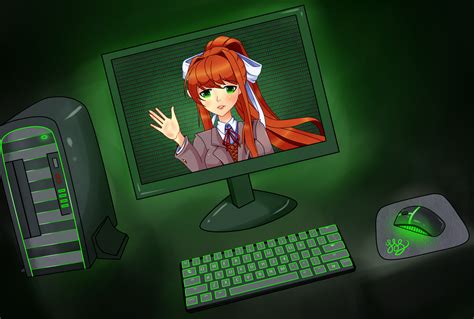 Oc Fanart Just Monika Fanart Rddlc