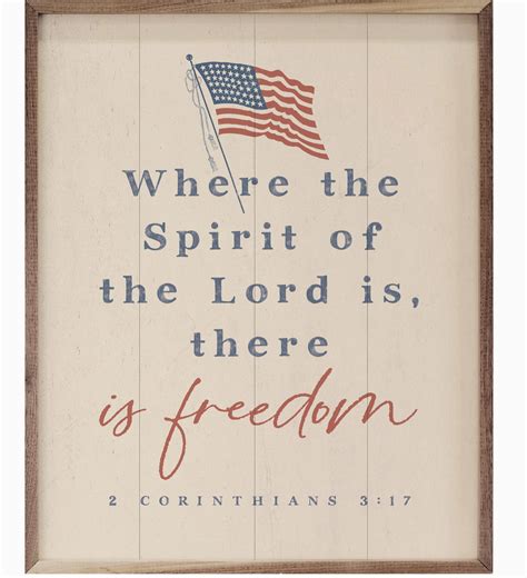 Spirit Of The Lord Is Freedom Scripture 8x10 Wall Art Christmas Cheer All Year