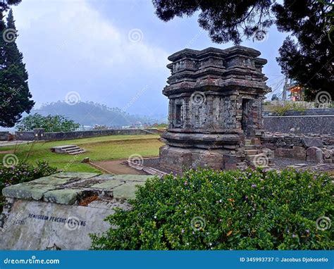 Low Angle View Of Ancient Hindu Temple In Java Stock Image Image Of
