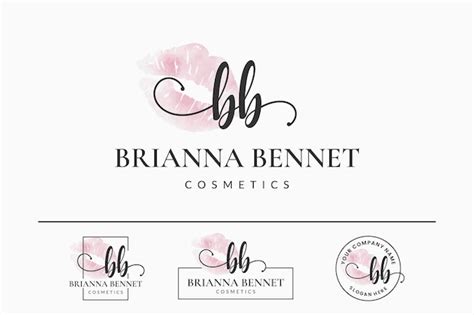 Premium Vector Initial Letter Bb B Logo For Lip Kiss Lipstick Makeup
