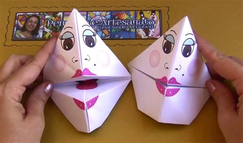 COMO FAZER BRINQUEDO DE PAPEL FANTOCHE DE ORIGAMI 1