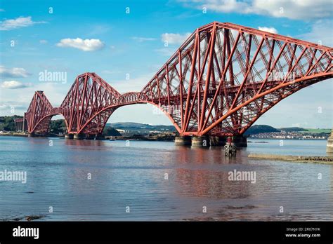 The Railway Bridge Over The Firth Of Forth In Scotland Great Britain