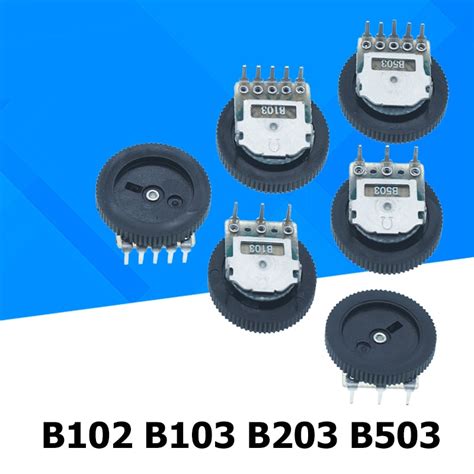 10 Pcs B103 16x2mm 10k 50k 20k Ohm Single Double D Vicedeal