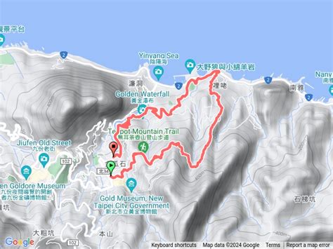 黃金四稜 俯瞰稜經黃金瀑布O型 健行筆記