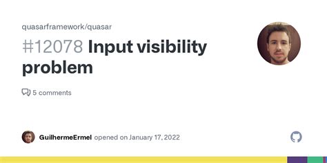 input visibility problem · issue 12078 · quasarframework quasar · github