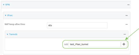 Configure An Ipsec Tunnel