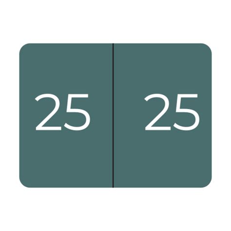 Pendaflex Year Labels 2025 500 Roll Green Alphabetic Labels