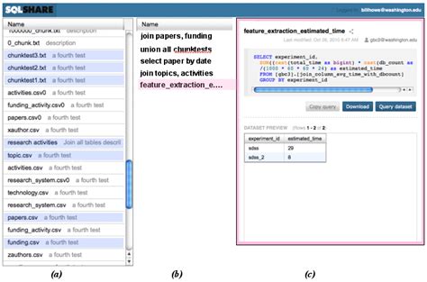 Demonstration Interface For Exploring How Different Ad Hoc Databases