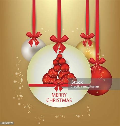 Ilustrasi Kartu Ucapan Natal Vektor Ilustrasi Stok Unduh Gambar