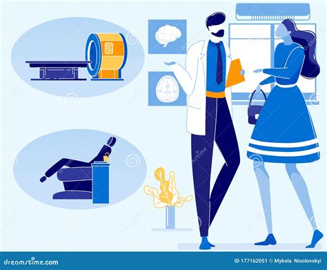 Illustration Of Physical Examination Cartoon Vector