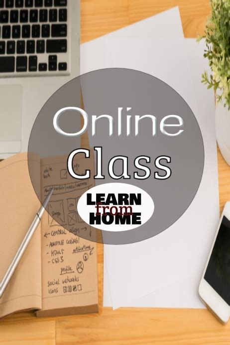 Online Class Template Postermywall