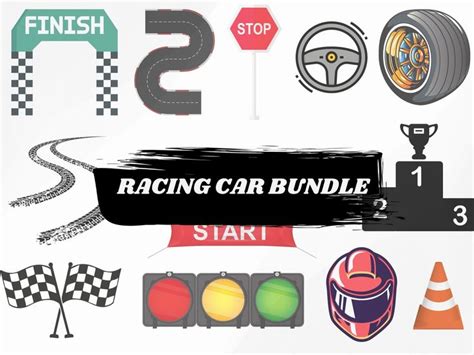 Racing Car Svg Bundle Racing Car Svg Png Layered Clipart Racer Driver Svg Bundle Sport Svg