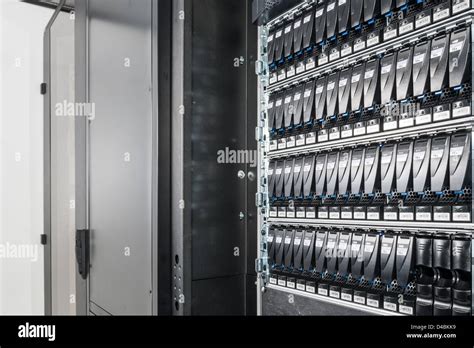 Hard Drives In Data Center Stock Photo Alamy