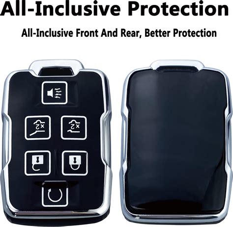Yuebutor Funda Para Llavero Compatible Con Chevy Silverado HD HD Tahoe Suburban
