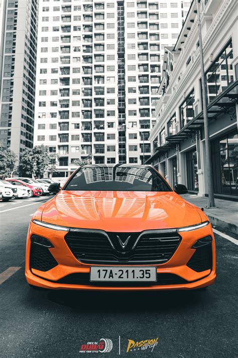 Dán Đổi Màu Xe Vinfast Lux A Cam Dubaiwrap vn