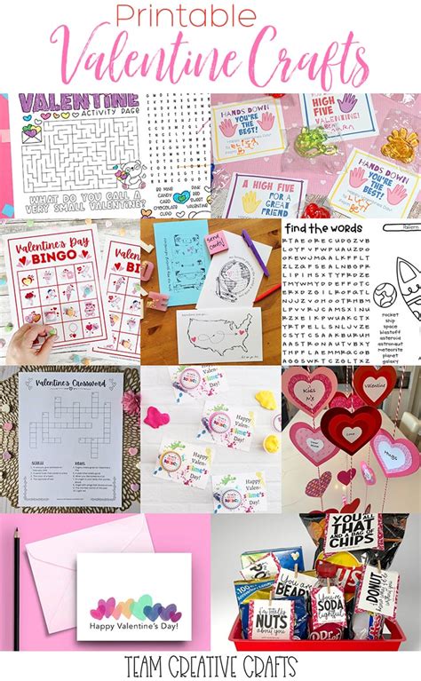 5 Little Monsters High Five Printable Valentines