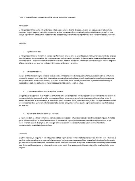 Ia Vs Humano Pdf Inteligencia Ia Y Semántica Inteligencia