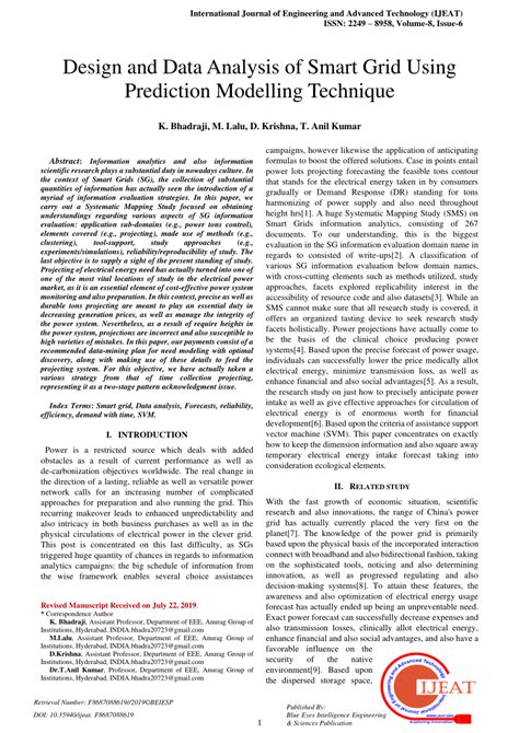 pdf design and data analysis of smart grid using prediction modelling