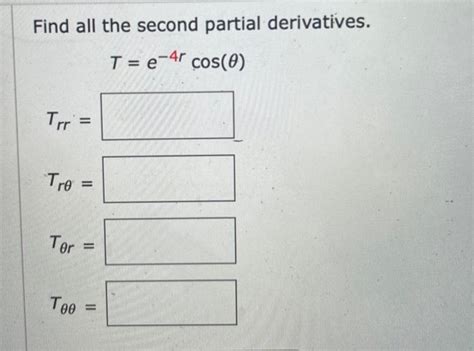 Solved Find The Indicated Partial Derivative Chegg