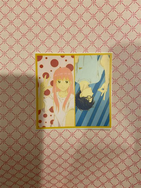 Wotakoi Opening Matte Sticker Narumi And Nifuji Kissed By Fire