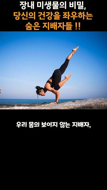 장내 미생물의 비밀 당신의 건강을 좌우하는 숨은 지배자들 Youtube