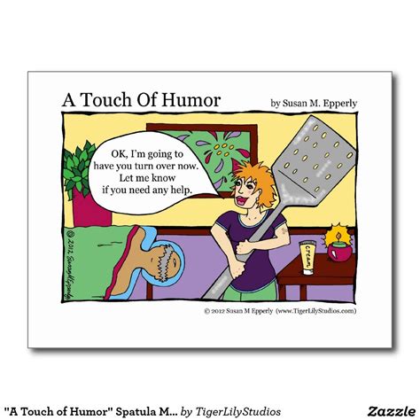 A Touch Of Humor Spatula Massage Therapy Comic Postcard Zazzle