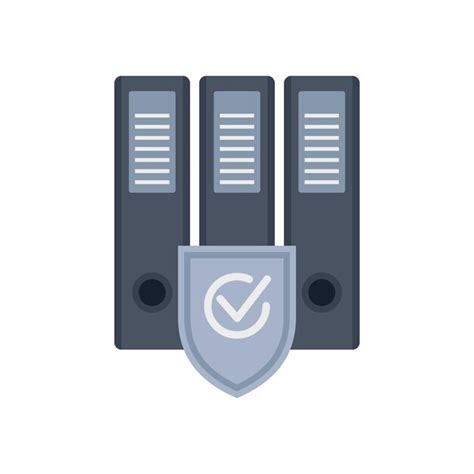 Premium Vector Safety Folders Icon Flat Vector File Folder Data Lock