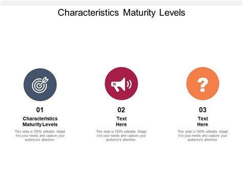 Characteristics Maturity Levels Ppt Powerpoint Presentation Icon Show Cpb P