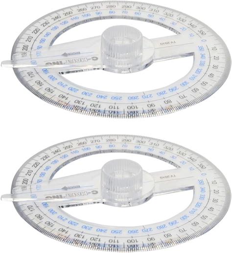 Buy Utoolmart Degree Protractor Swing Arm Angle Protractor Plastic Circle Protractor Ruler