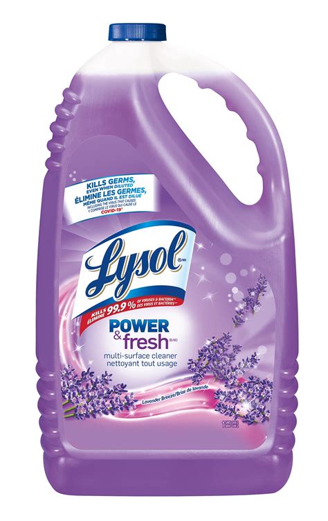 Lysol Multi Surface Cleaner Power And Fresh Lavender 4260 Ml Lysol Ca