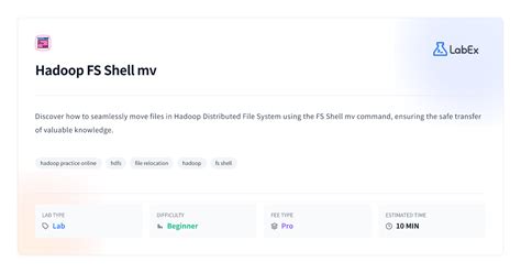 Mastering Hadoop Fs Shell Mv Relocating Ancient Scrolls With Ease Labex