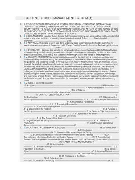 Student Record Management System Pdf Records Management