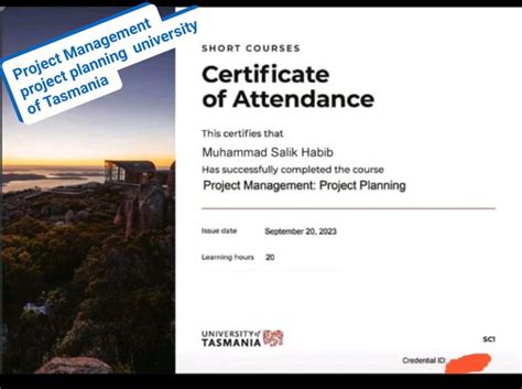 Successfully Completed Project Management Project Planning 20 Learning