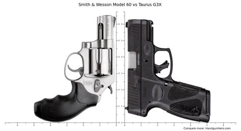 Smith And Wesson Model 60 Vs Taurus G3x Size Comparison Handgun Hero