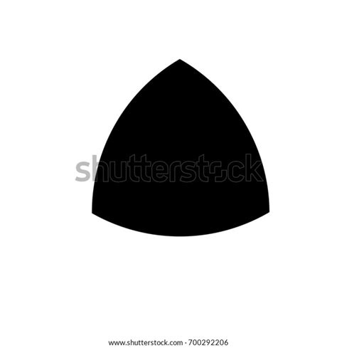 Reuleaux Triangle Icon Black Sign Design Stock Vector Royalty Free