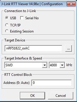 Debugging Nordic NRF Using SEGGER Real Time Terminal RTT