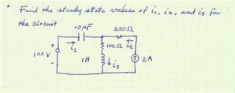 Solved Find The Steady State Values Of Is Is And Is For Chegg Com