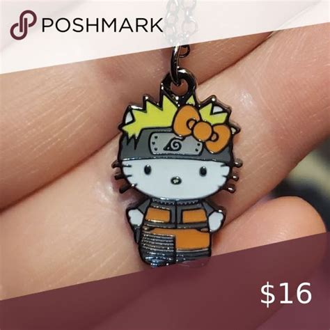 Naruto X Hello Kitty Necklace Cat Necklace Hello Kitty Kitty