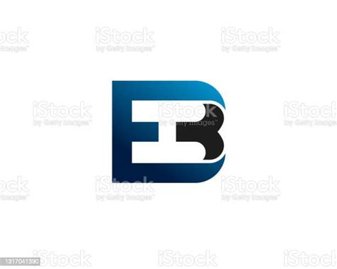초기 문자 E B M 리본 네거티브 스페이스 H 아나그램 모노그램 로고 로고에 대한 스톡 벡터 아트 및 기타 이미지 로고