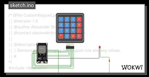 Keypad Wokwi Esp32 Stm32 Arduino Simulator