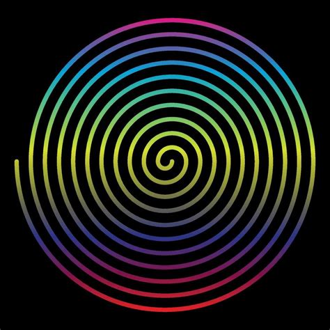 Hypnotic Spirals Background Radial Colorful Gradient Optical Illusion
