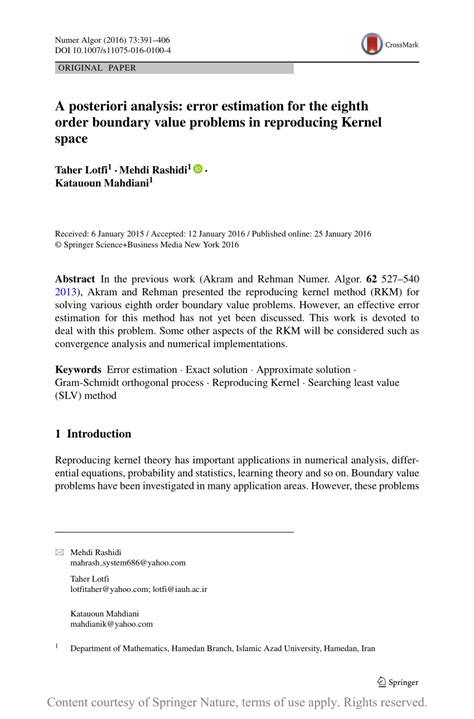 A Posteriori Analysis Error Estimation For The Eighth Order Boundary