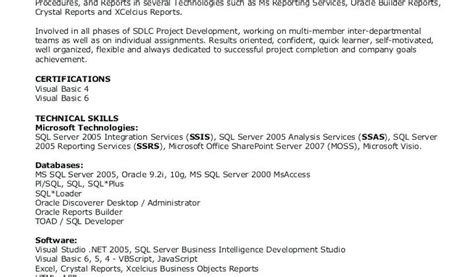 Pl Sql Fresher Resume Format Oracle Developer Sample Resume Erieairfair