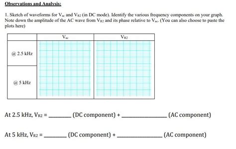 Solved 1 Sketch Of Waveforms For Vac And VR2 In DC Mode Chegg Com