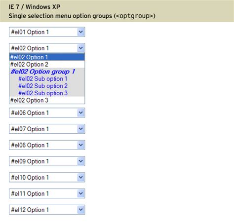 Styling Single Selection Menu Control Option Groups Optgroup Elements With CSS 456 Berea Street