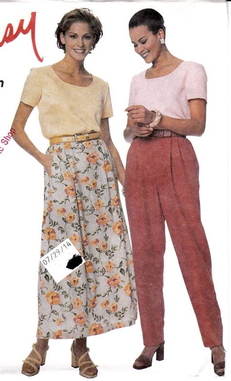 Short Sleeve Shirt And Flared Skirt Sewing Pattern